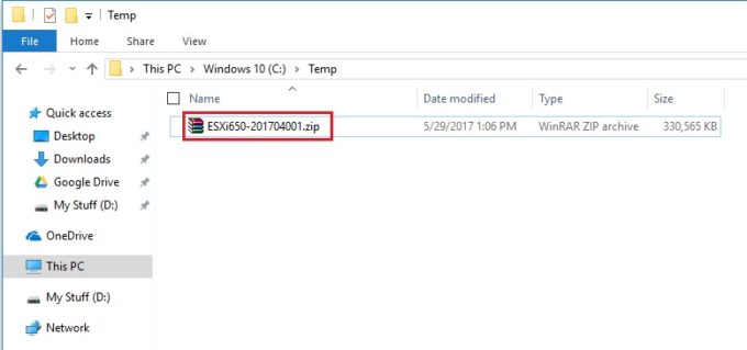 Upgrade Esxi 65 Version Using The Offline Bundle Vmscrub