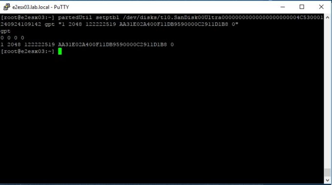 Creating A VMFS Datastore On A USB Drive - VMscrub