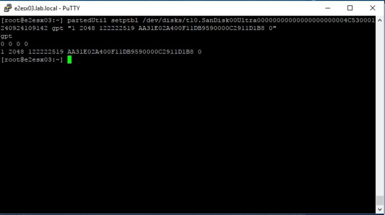 Creating A VMFS Datastore On A USB Drive - VMscrub