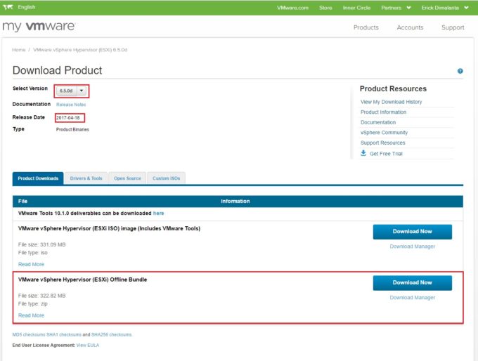 Upgrade Esxi 65 Version Using The Offline Bundle Vmscrub