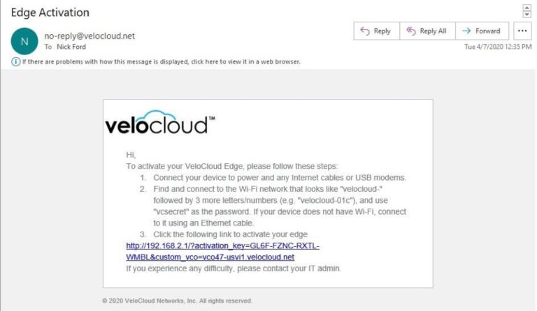 VMware VeloCloud Edge 620 SD-WAN WFH Setup - VMscrub